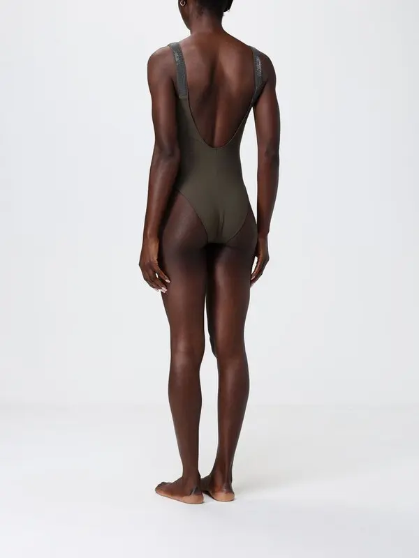 Brunello Cucinelli Technical Fabric One-piece Swimsuit - Green