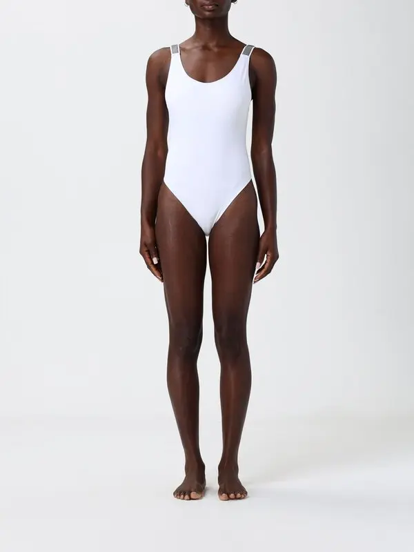 Brunello Cucinelli Embellished One-piece Swimsuit - White