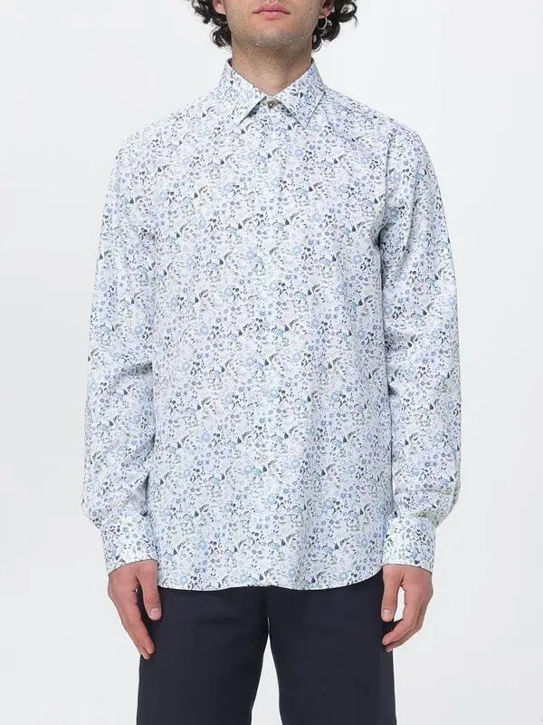 Paul Smith Cotton Shirt With Floral Print