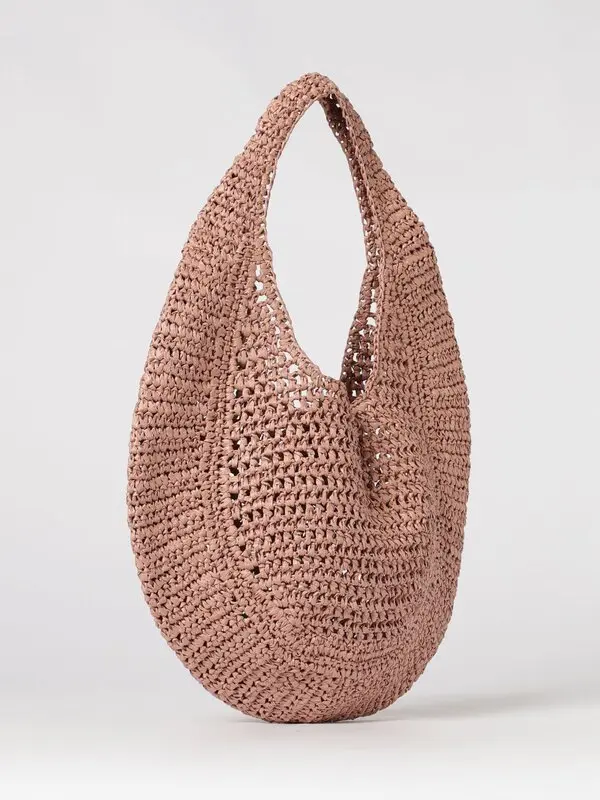 GIANNI CHIARINI Nefeli Crochet Raffia Bag - Pink
