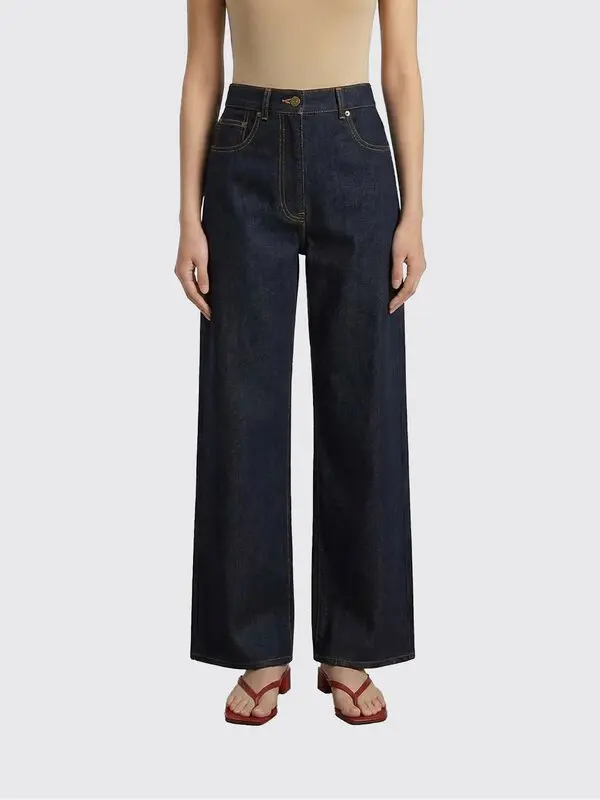 Thom Browne Cotton Denim Wide-leg Jeans