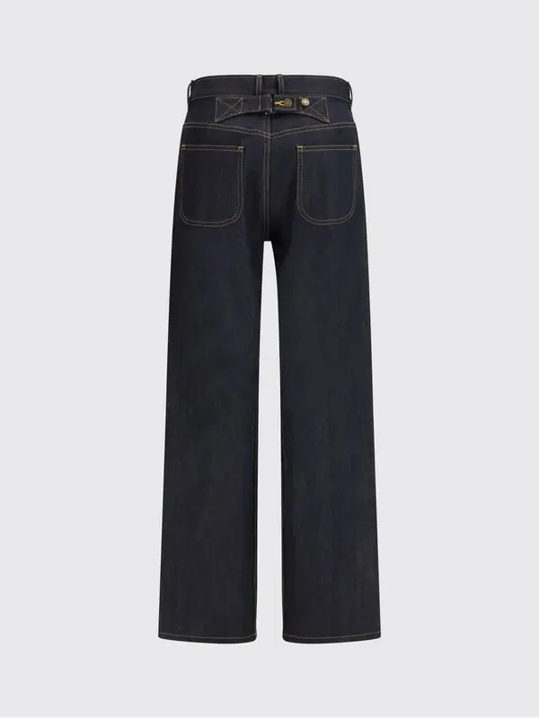 Thom Browne Cotton Denim Wide-leg Jeans