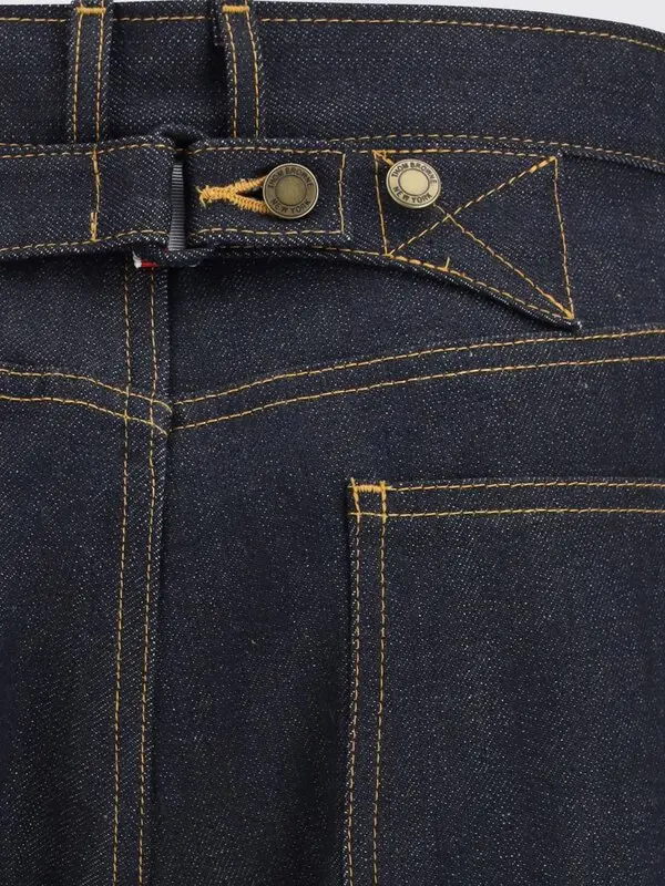 Thom Browne Cotton Denim Wide-leg Jeans