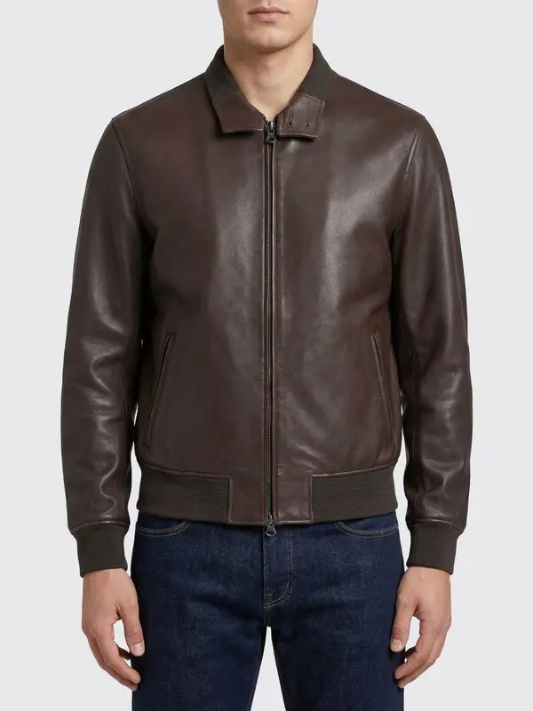 STEWART Leather Bomber Jacket