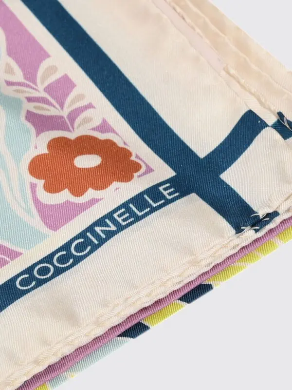 COCCINELLE Printed Silk Foulard - Multicolor