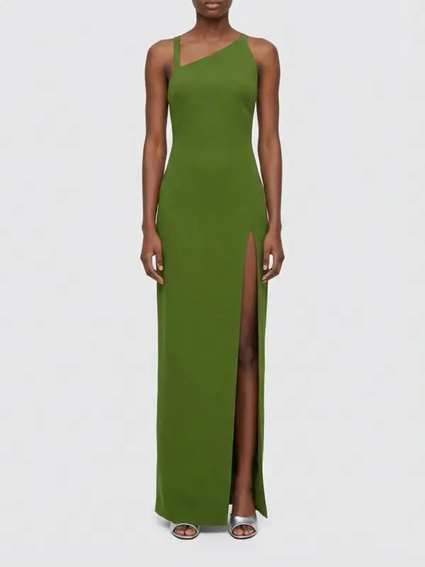 Attico Asymmetric Viscose Dress