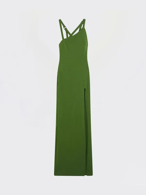 Attico Asymmetric Viscose Dress