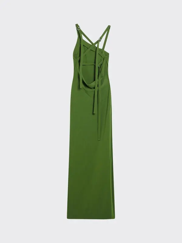 Attico Asymmetric Viscose Dress