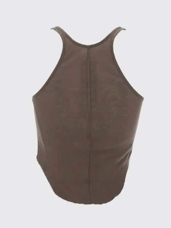 Rick Owens Cotton Cropped Top - Brown