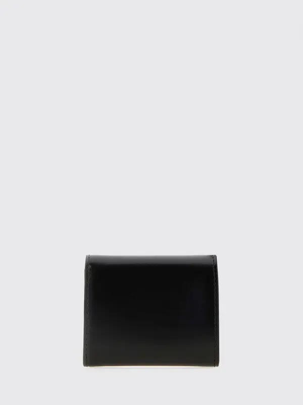A.p.c. Mini Flap Wallet In Cowhide Leather With A Laminated Logo