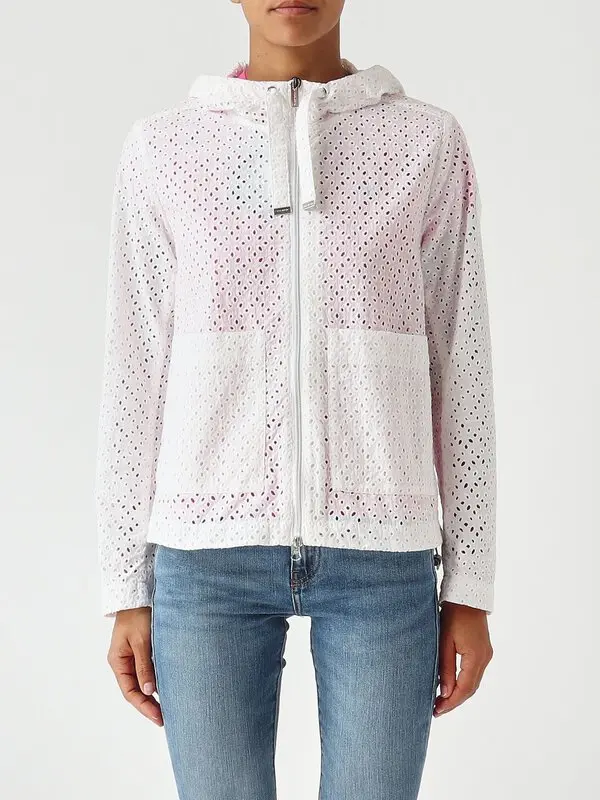 COLMAR Blooming Perforated Fabric Jacket - White