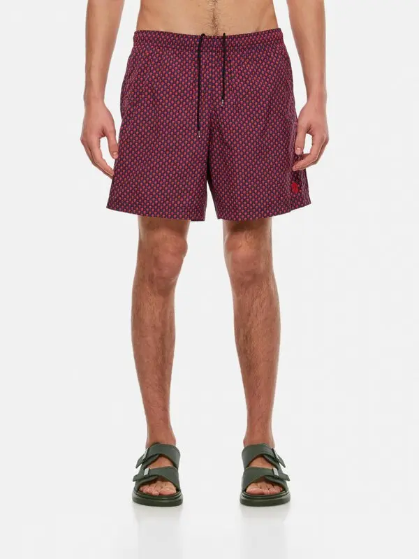 Alexander McQueen Swimsuit With Skull Print - Blue