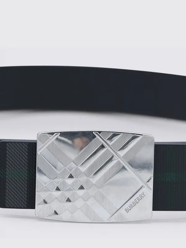 Burberry Reversible Check Leather Belt