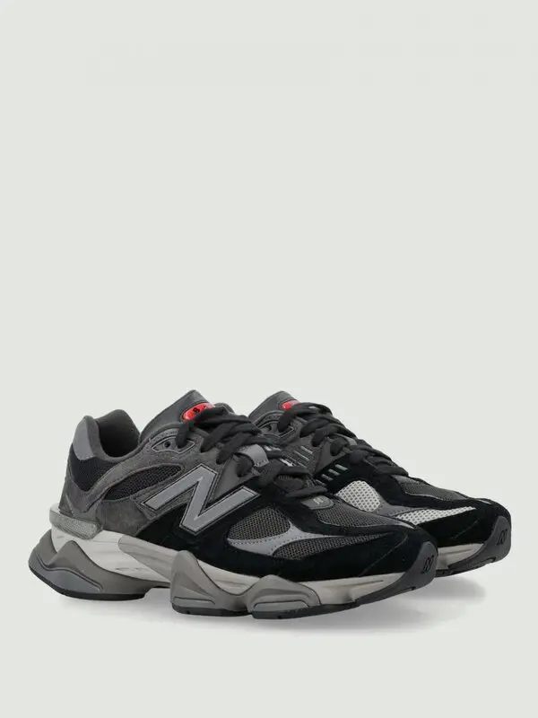 NEW BALANCE 9060 Suede And Mesh Low Top Sneakers - Black