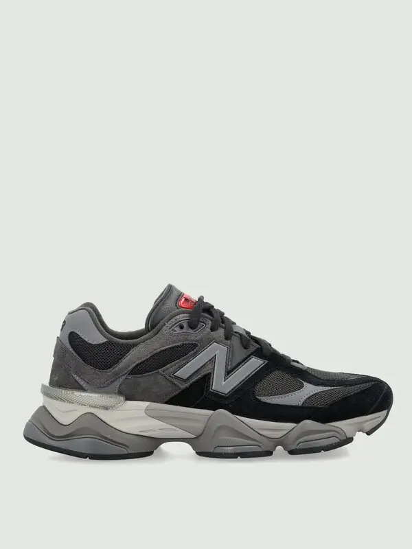 NEW BALANCE 9060 Suede And Mesh Low Top Sneakers - Black