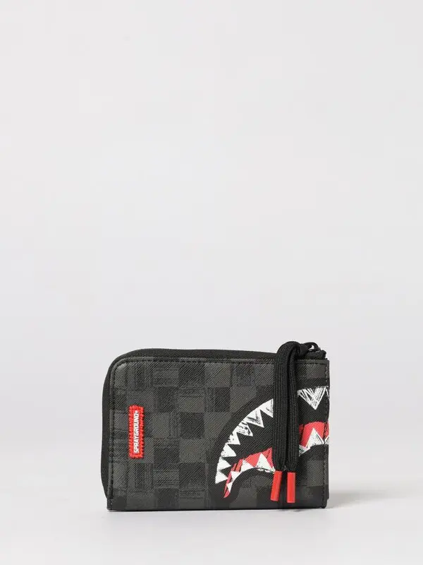 SPRAYGROUND Unfinished Shark Saffiano Synthetic Leather Wallet - Multicolor