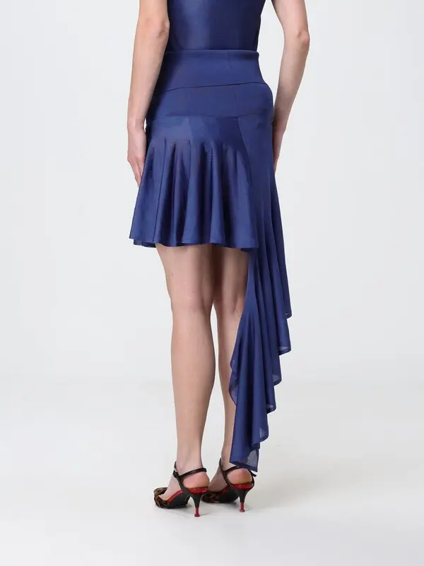 Alaïa Asymmetric Viscose Knit Skirt