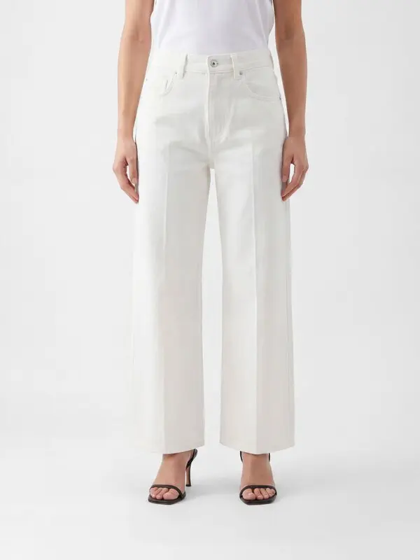 Brunello Cucinelli Cropped Fit Cotton Trousers