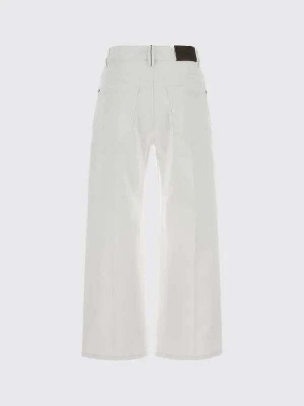Brunello Cucinelli Cropped Fit Cotton Trousers