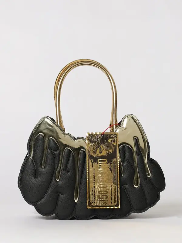 SPRAYGROUND Gold & Dangerous Saffiano Synthetic Leather Bag