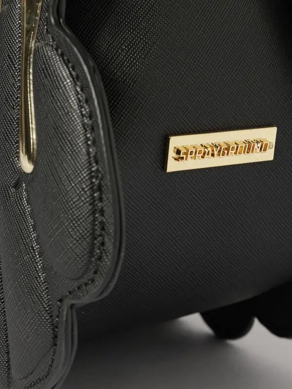SPRAYGROUND Gold & Dangerous Saffiano Synthetic Leather Bag