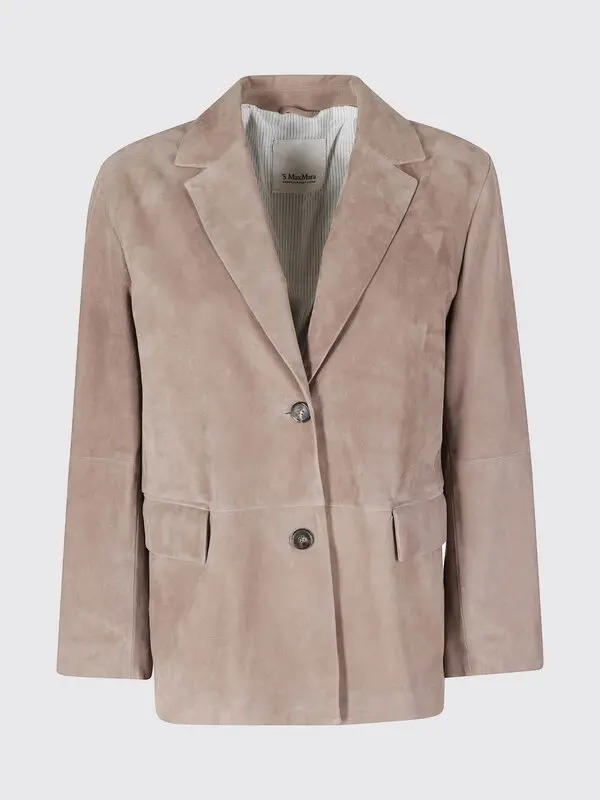 Max Mara Anfora Single-breasted Suede Blazer