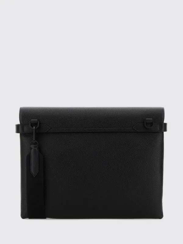 Montblanc Companion Grained Leather Document Bag With Removable Shoulder Strap