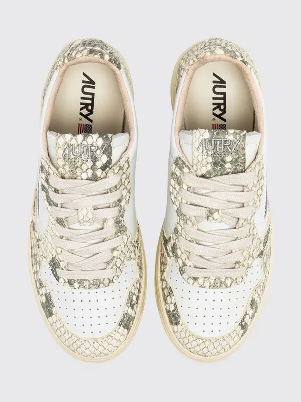 AUTRY Medalist Low Sneakers In Python Print Leather