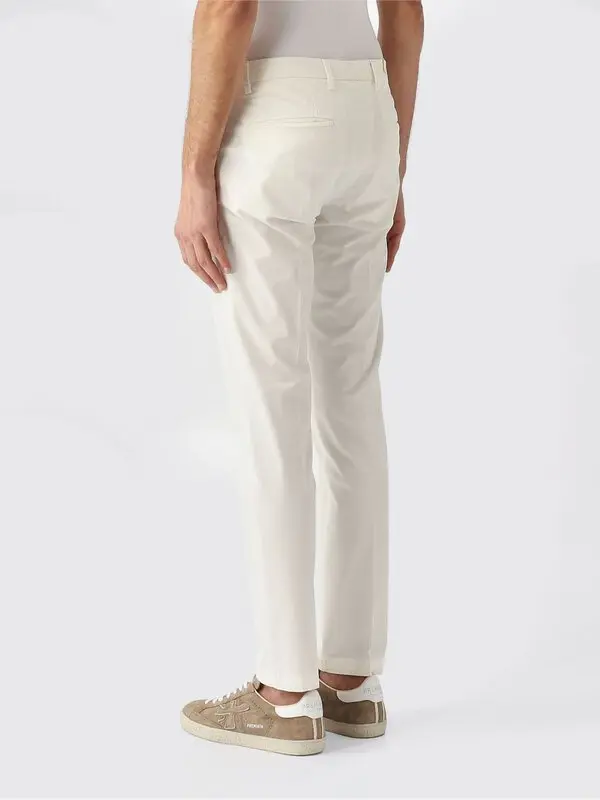 BRIGLIA 1949 Stretch Cotton Chino Trousers - Milk