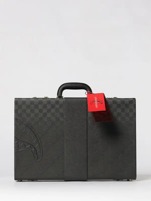 SPRAYGROUND Spritz Checkered Saffiano Synthetic Leather Suitcase
