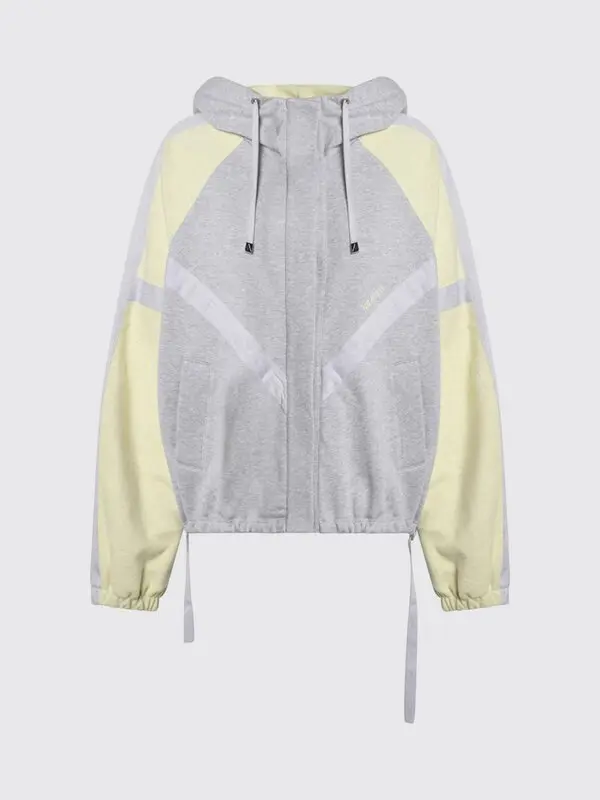 Attico Block Cotton Hooded Bomber Jacket