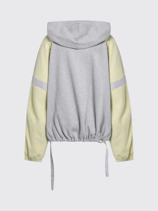 Attico Block Cotton Hooded Bomber Jacket