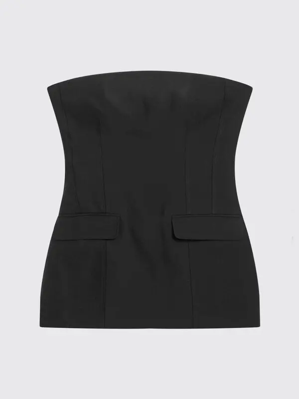 TOTEME Wool And Silk Top - Black
