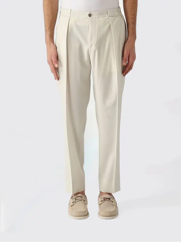 BRIGLIA 1949 Virgin Wool Portobello Trousers - Milk