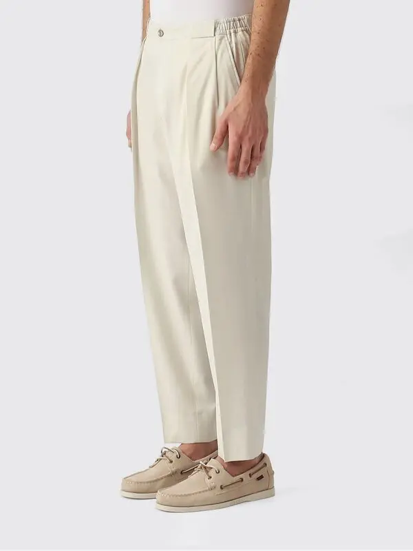 BRIGLIA 1949 Virgin Wool Portobello Trousers - Milk