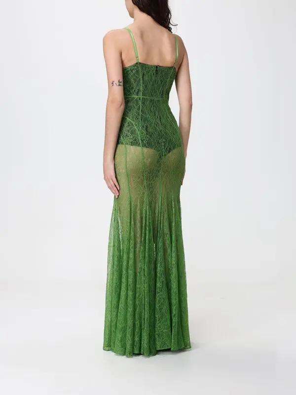 Elisabetta Franchi Lace Midi Dress