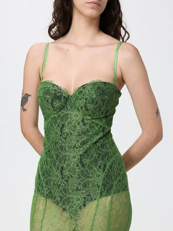 Elisabetta Franchi Lace Midi Dress