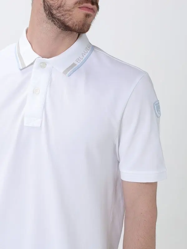 BLAUER. Cotton Polo Shirt