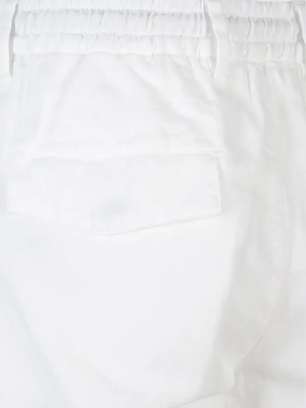 Eleventy Cotton And Linen Drawstring Trousers