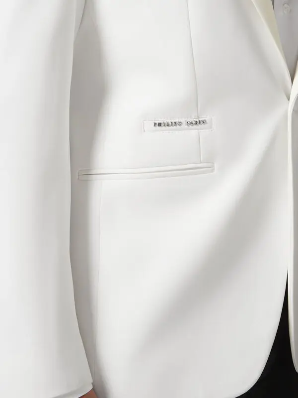 Philipp Plein Wool Single-breasted Blazer