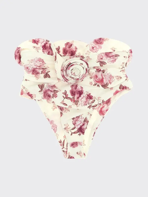 Magda Butrym Floral Print Polyester Bikini Bottoms