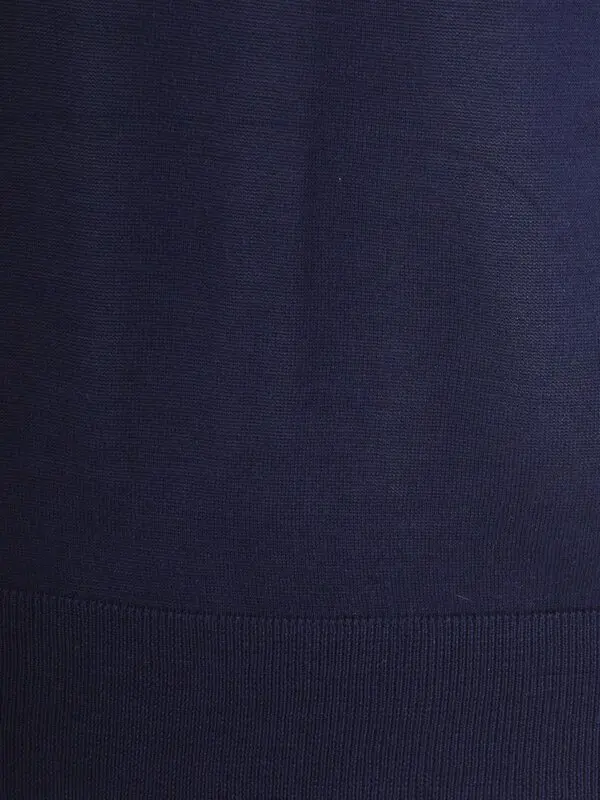 BALLANTYNE Crew Neck Silk & Cashmere Jumper - Blue