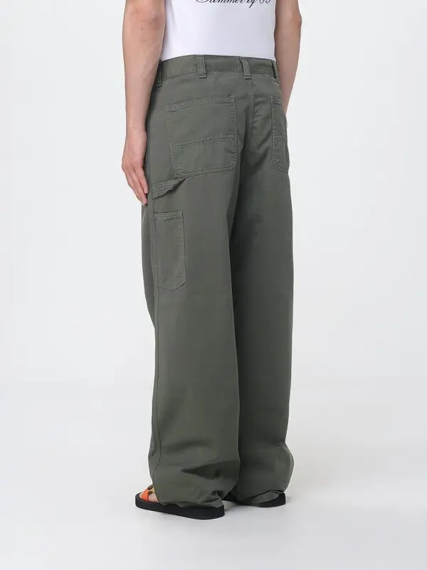Carhartt Work In Progress Wide Leg Cotton Pants - Green