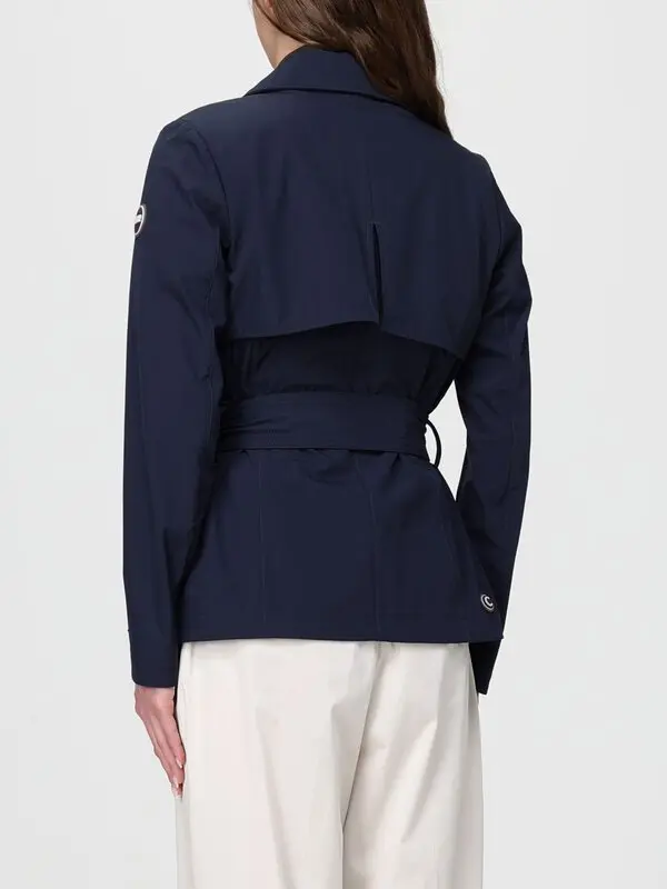 COLMAR Double-breasted Polyester Trench Coat - Blue