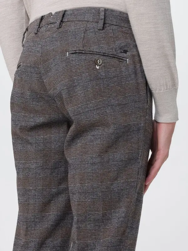 MASON'S Plaid Tailored Trousers