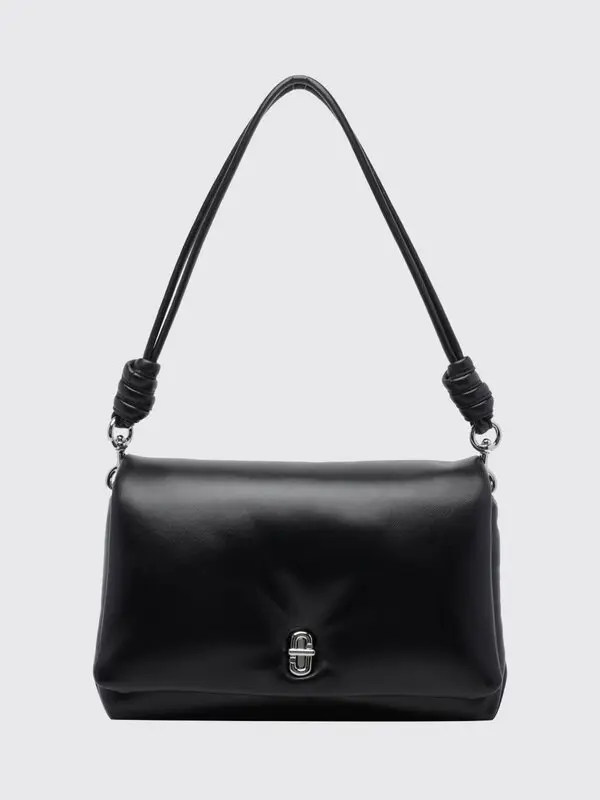 Marc Jacobs The Dual Puffy Leather Shoulder Bag With A Knotted Handle