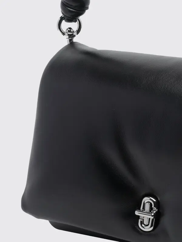 Marc Jacobs The Dual Puffy Leather Shoulder Bag With A Knotted Handle