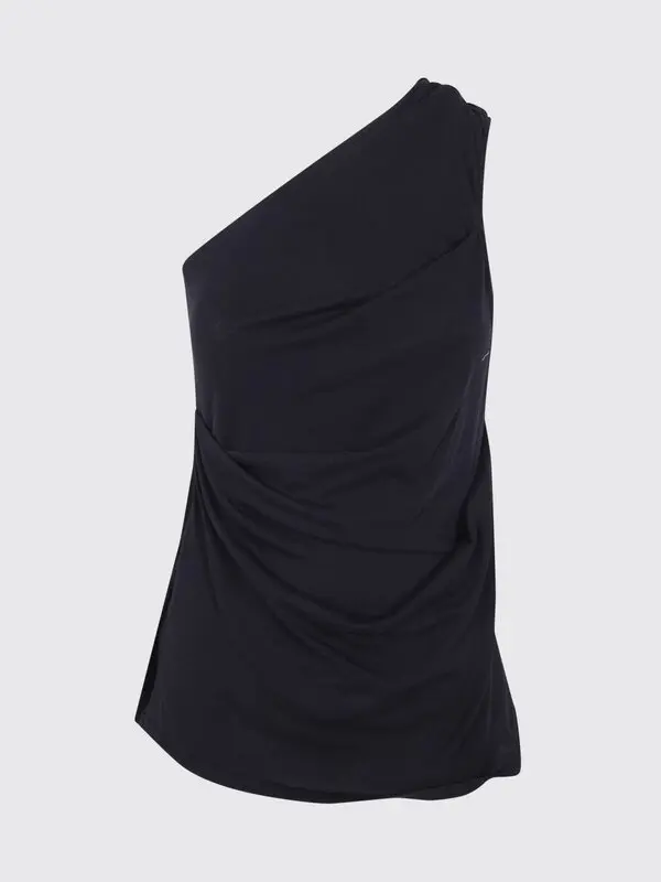 ENTIRE STUDIOS Stretch Cotton One-shoulder Top