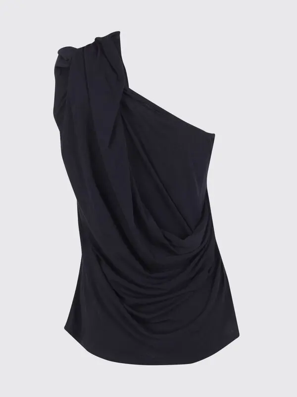ENTIRE STUDIOS Stretch Cotton One-shoulder Top