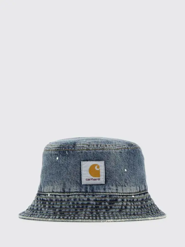 Carhartt Work In Progress Cotton Baseball Cap With Embroidered Logo - Blue